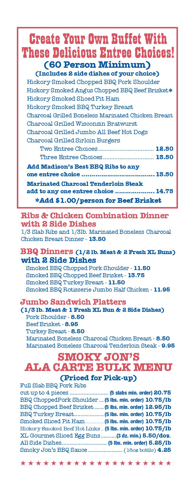 Smoky Jon's BBQ Catering Menu | Smoky Jon's Championship BBQ Catering ...